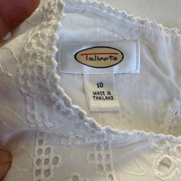 Vintage | Tops | Vintage 9s Talbots White Lace Tank Top | Poshmark